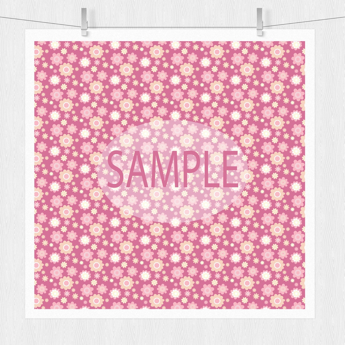 Pink and Yellow Digital Paper Scrapbooking Paper Pink and | Etsy