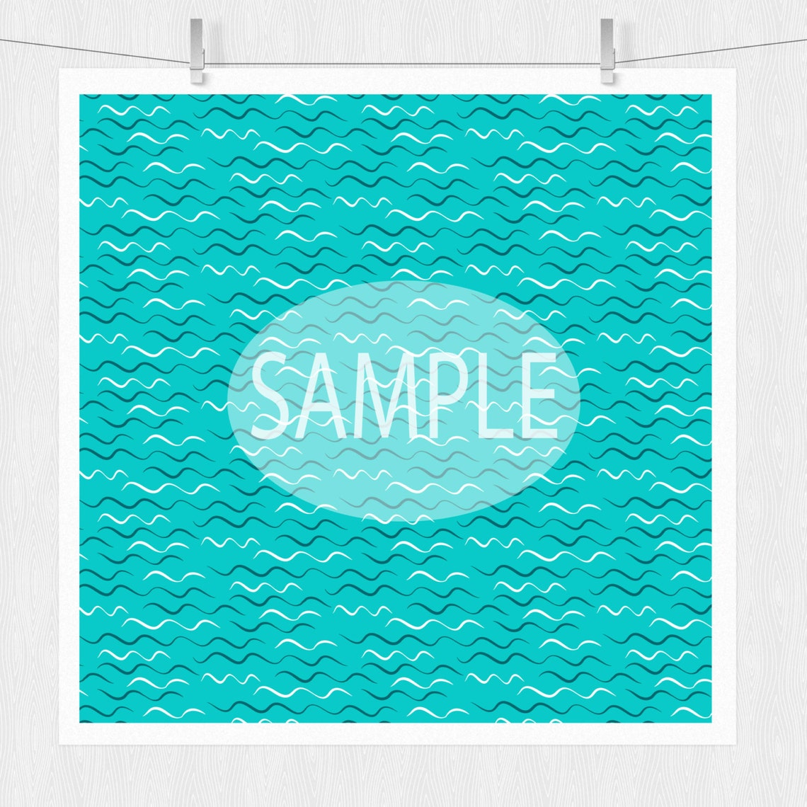 Waves Digital Paper: "ocean Scrapbook Paper" Sea Water Papers, Summer ...