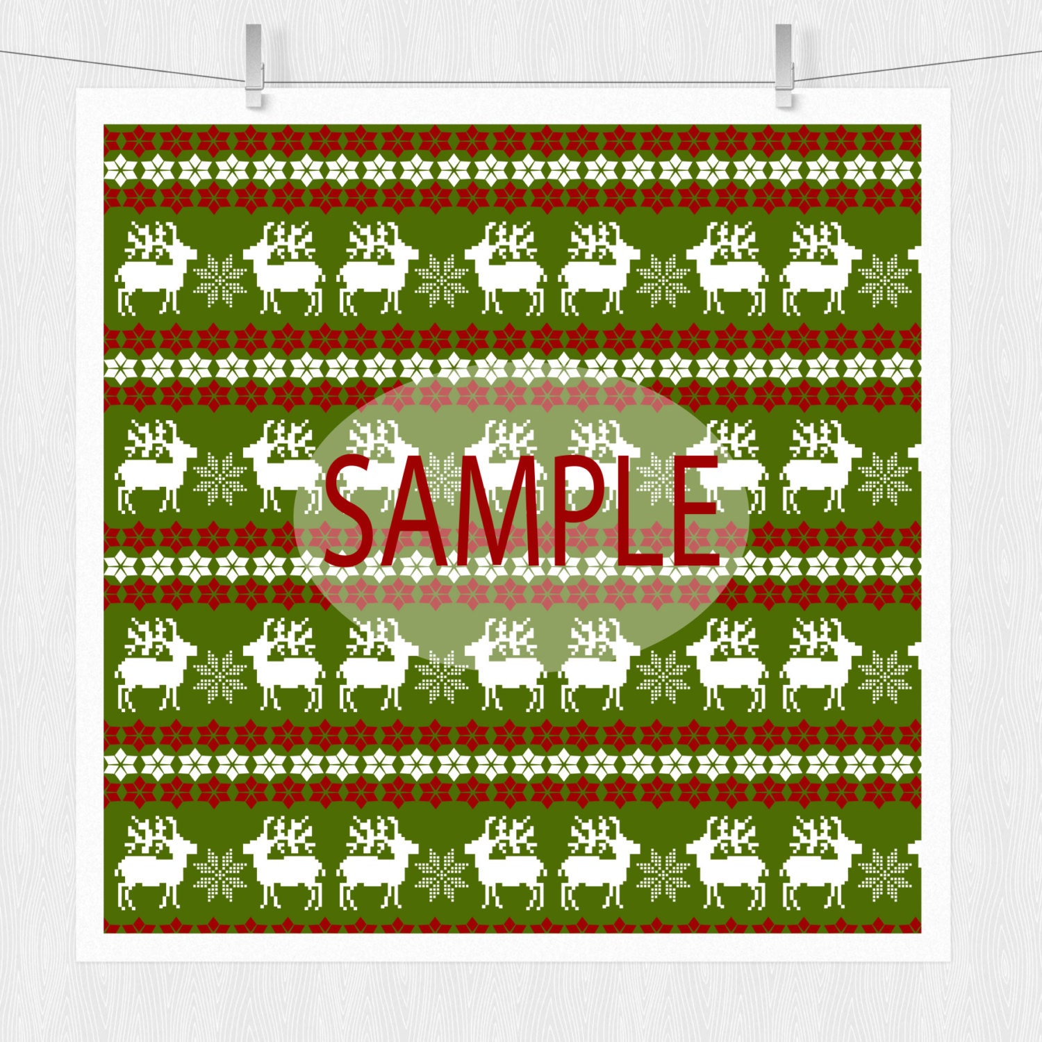 Christmas Scrapbook Paper, Red and Green Digital Papers,"red AND Green ...