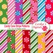 Candy Cane Digital Paper Candy Cane Stripes Paper (Download Now) - Etsy