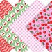 Cherry Digital Paper: "cherry SCRAPBOOK Paper" Paper Pack With Red ...