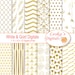 Gold Metallic Digital Paper, Gold and White Scrapbook Papers, Gold ...
