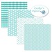 Teal Digital Paper Pack, Teal Scrapbook Paper, Teal Digital Backgrounds ...