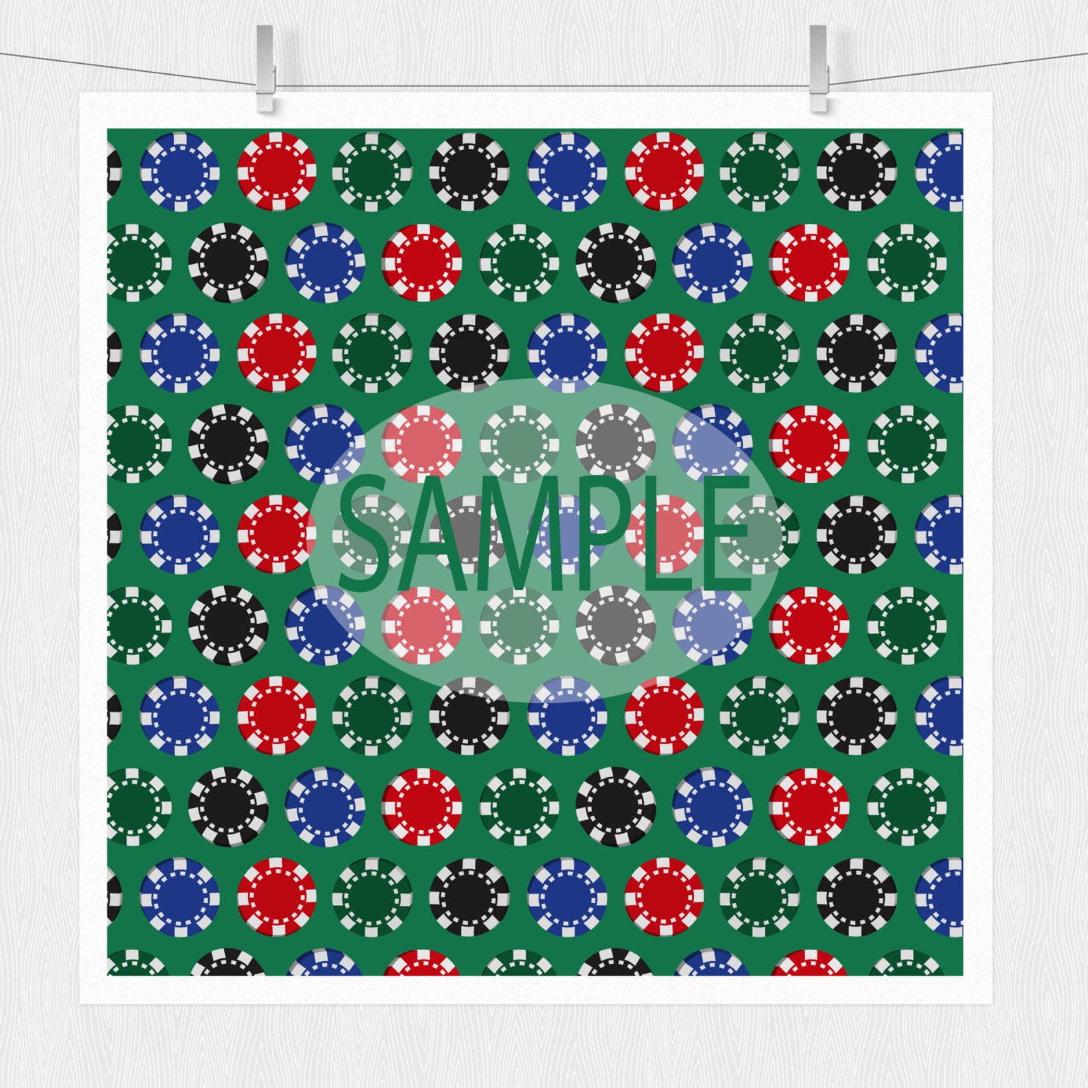 Poker Party Digital Paper: CASINO DIGITAL PAPER | Etsy