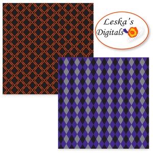 Halloween Scrapbook Paper Pack, Digital Halloween Pattern Paper for ...