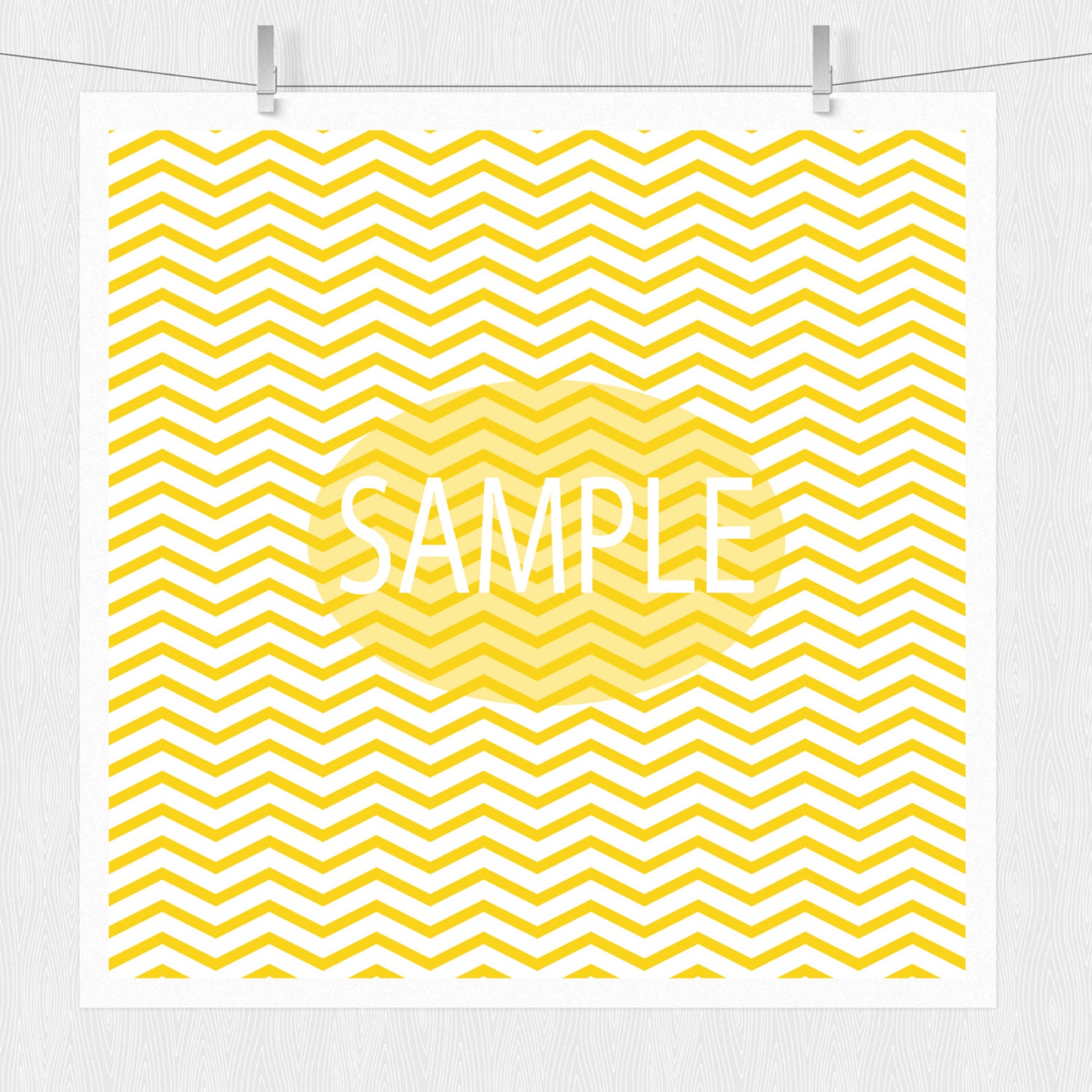 Yellow Chevron Digital Paper Pack Digital Scrapbook Paper - Etsy