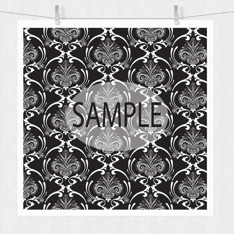 Black & White 1930s Art Deco Digital Paper, Background Paper, Printable ...