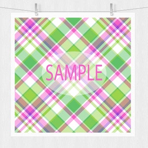 Digital Scrapbooking Plaids, Colorful Bright Plaid Digital Paper, Plaid ...