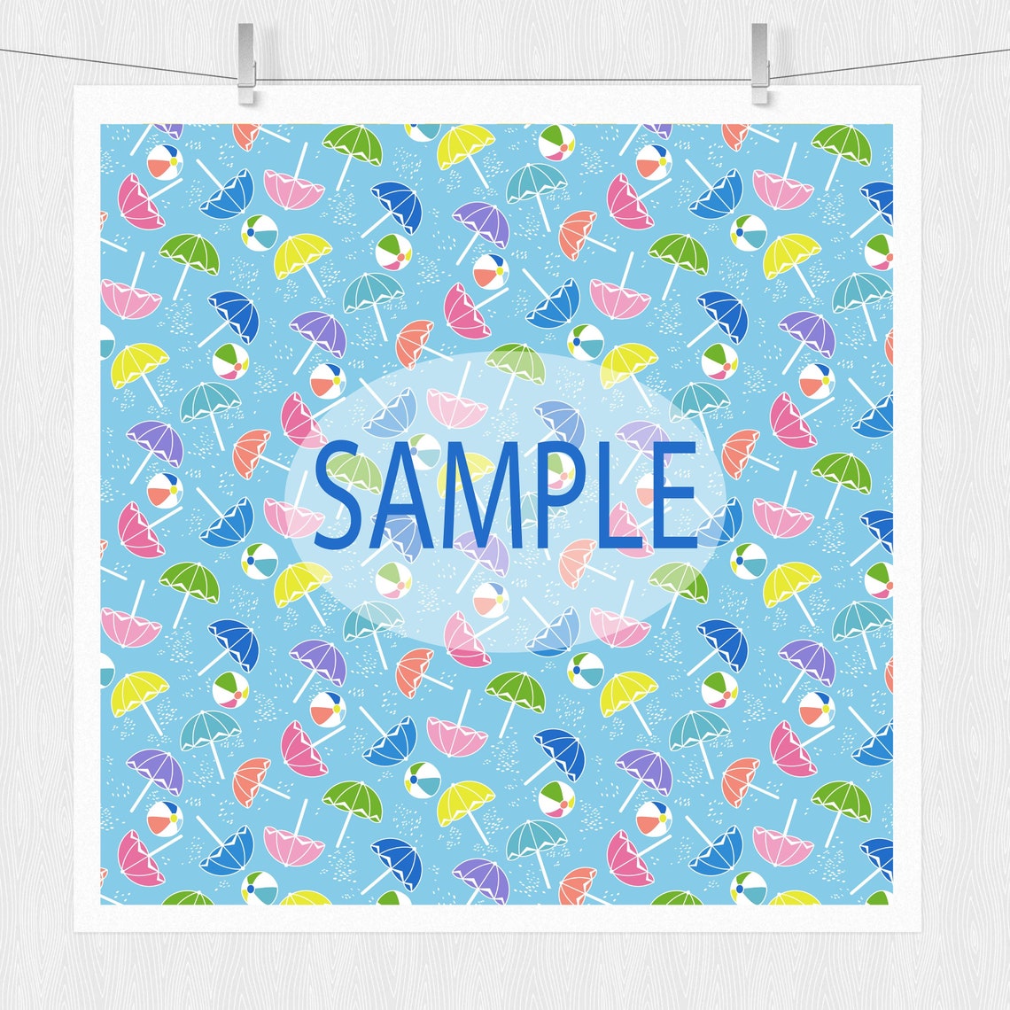Summer Paper Pack, Beach Digital Paper, Summer Vacation Digital Paper ...