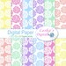 Geometric Pastel Digital Paper, pastel Scrapbook Pastel Papers, Digital ...