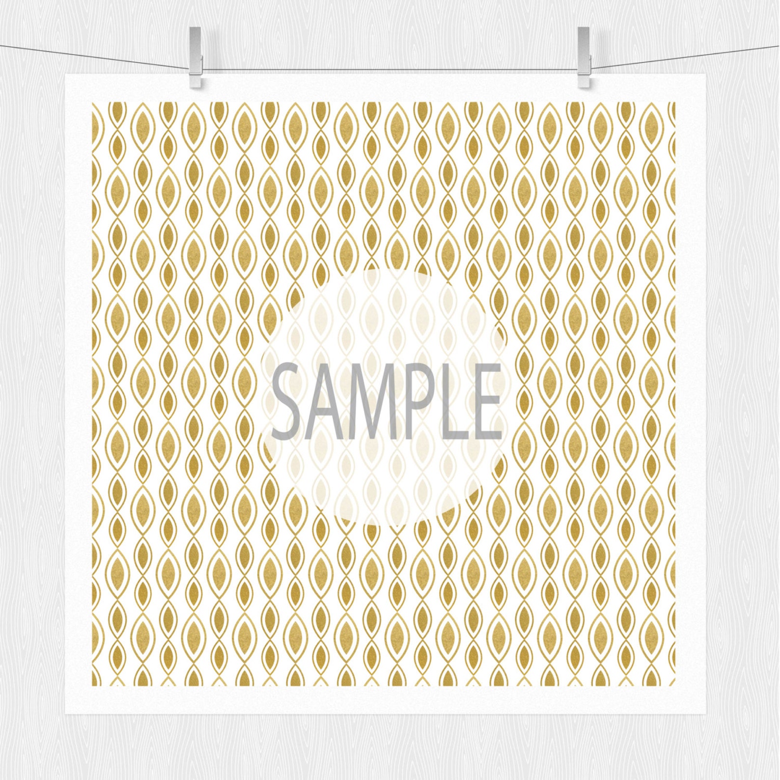 Gold Digital Paper Pack - GOLD Scrapbook Paper - Commercial Use ...