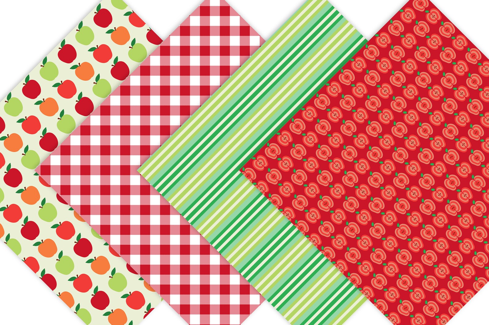 Apple Digital Paper Apple Backgrounds Apple Themed Papers | Etsy