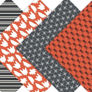Skeleton Digital Paper "halloween PAPER Pack" Digital Background ...