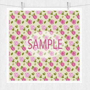 Rose Scrapbooking Paper, Rose Digital Paper, Love Digital Paper, Pink ...