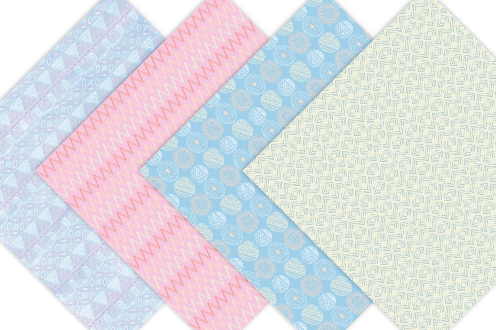 TRIBAL PATTERNS Digital Paper Pack Scrapbooking Tribal | Etsy