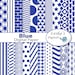 Blue Digital Paper - Blue Scrapbook Paper - Commercial Use Backgrounds ...