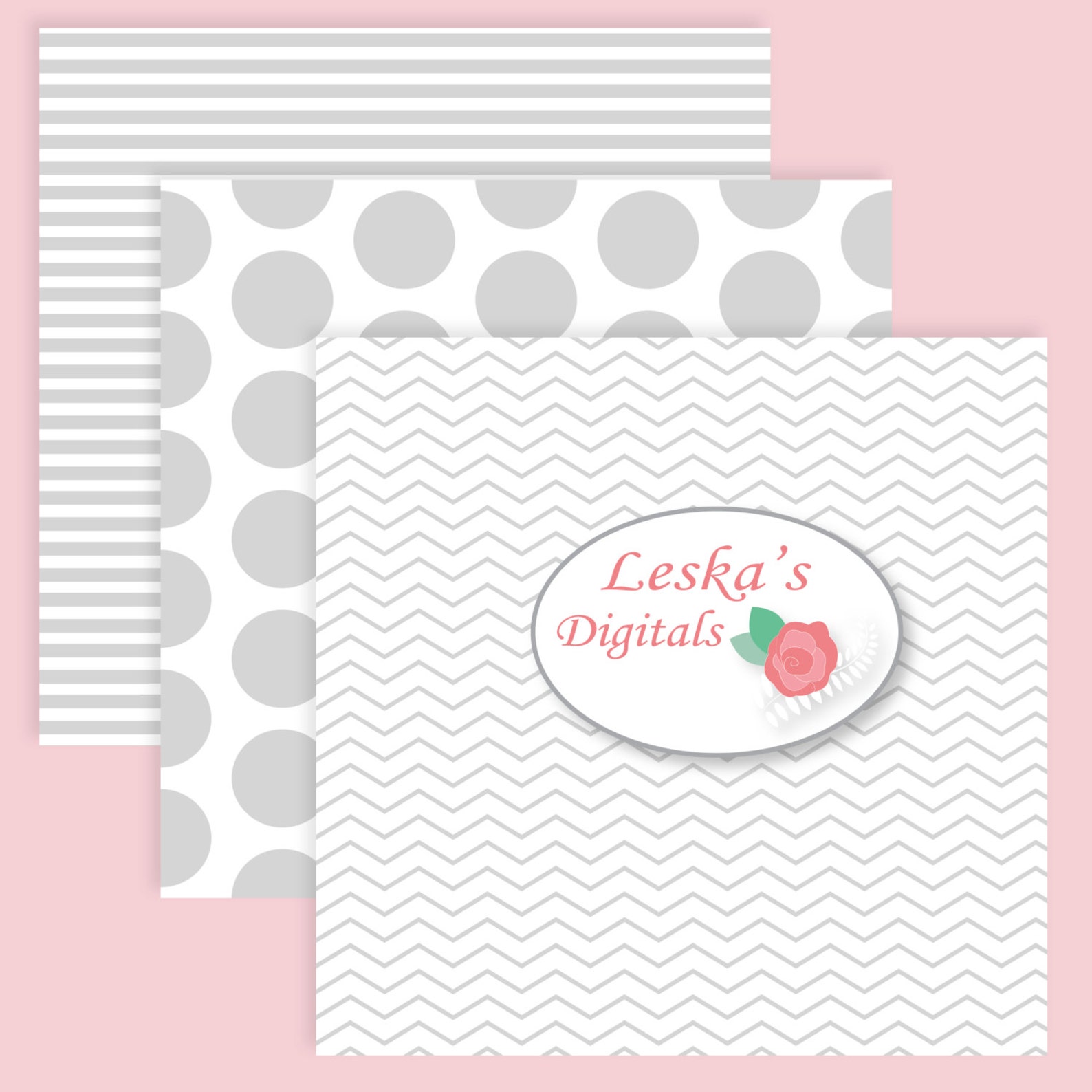 Gray Digital Paper, Scrapbook Patterns, Grey Digital Paper, Light Gray ...