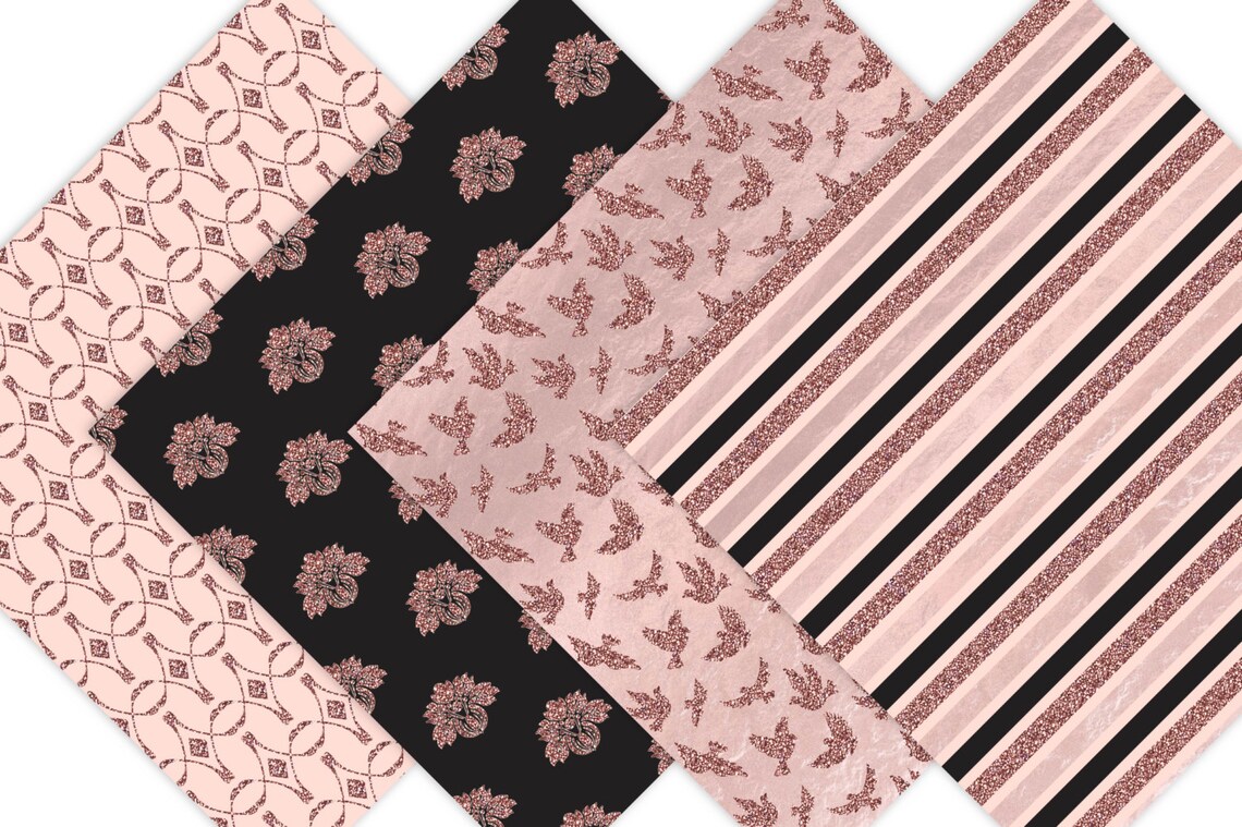 Elegant Digital Paper for Weddings and Black Tie Events: - Etsy