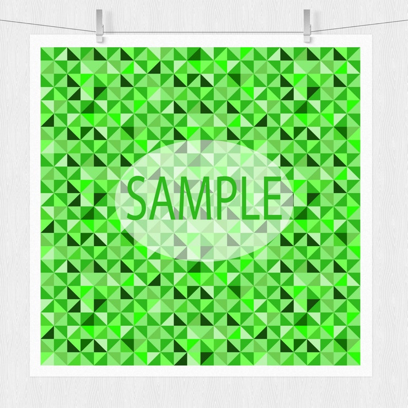 COLORFUL MOSAIC GEOMETRIC Digital Paper Mosaic Triangle - Etsy