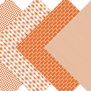 Orange Digital Paper - Orange Scrapbook Paper - Commercial Use ...