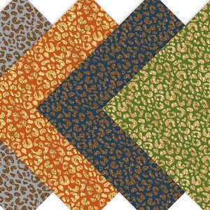 Cheetah Digital Paper, Cheetah Print, Gold Foil Cheetah, Leopard Print ...
