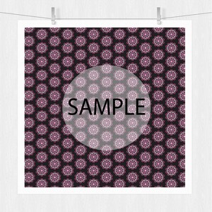 Hot Pink Black Digital Paper- Scrapbook Paper in Bohemian Style - Boho ...