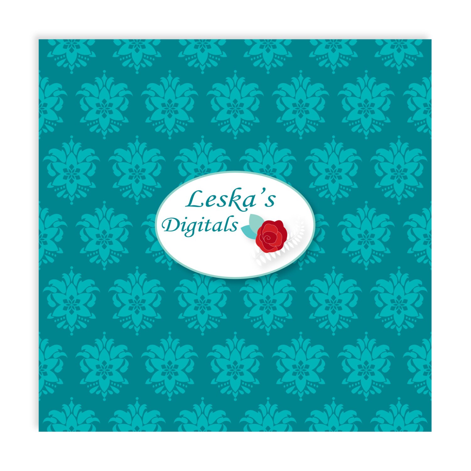 Turquoise Digital Paper, "turquoise" Scrapbook Patterned Paper, Digital ...