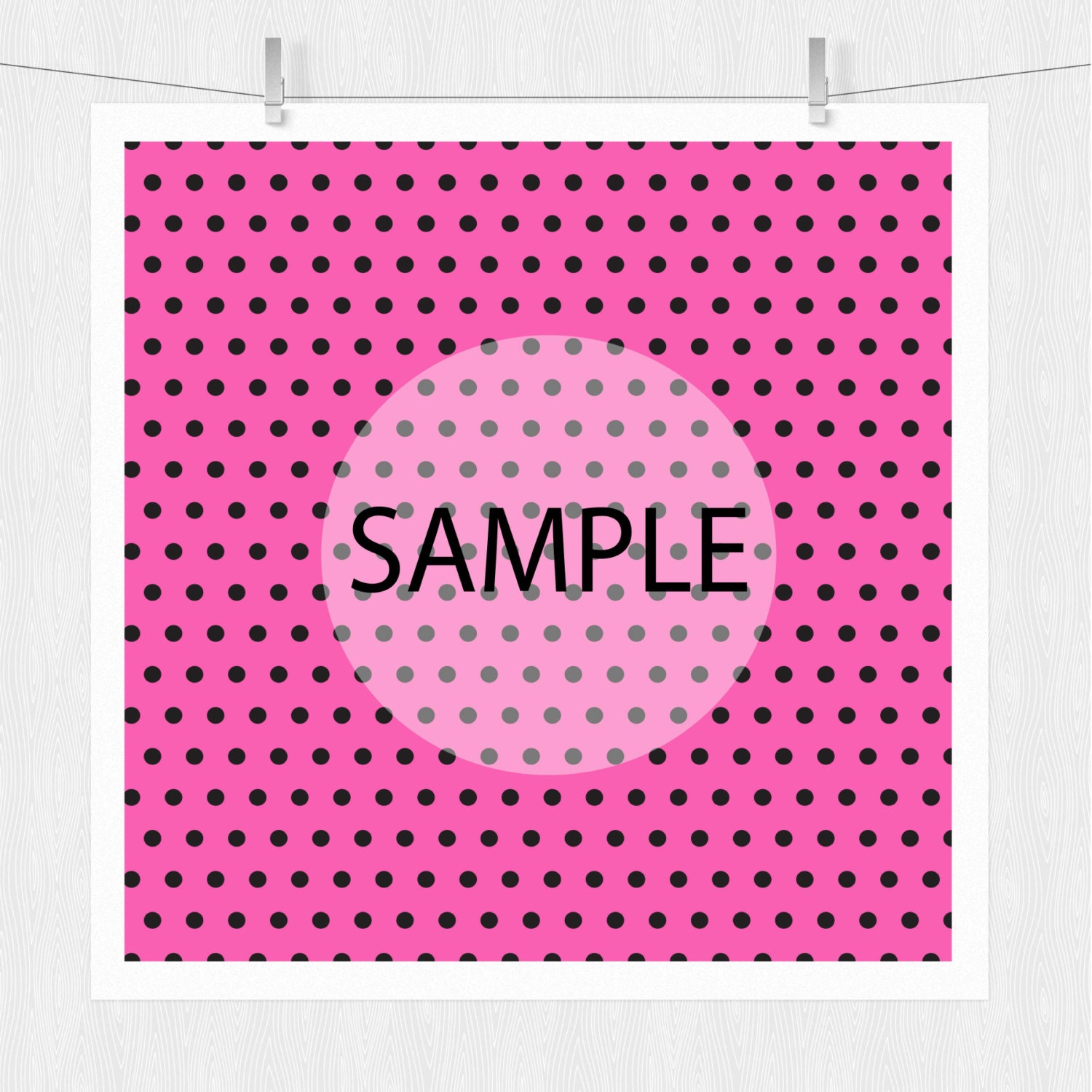 Hot Pink Black Digital Paper- Scrapbook Paper in Bohemian Style - Boho ...