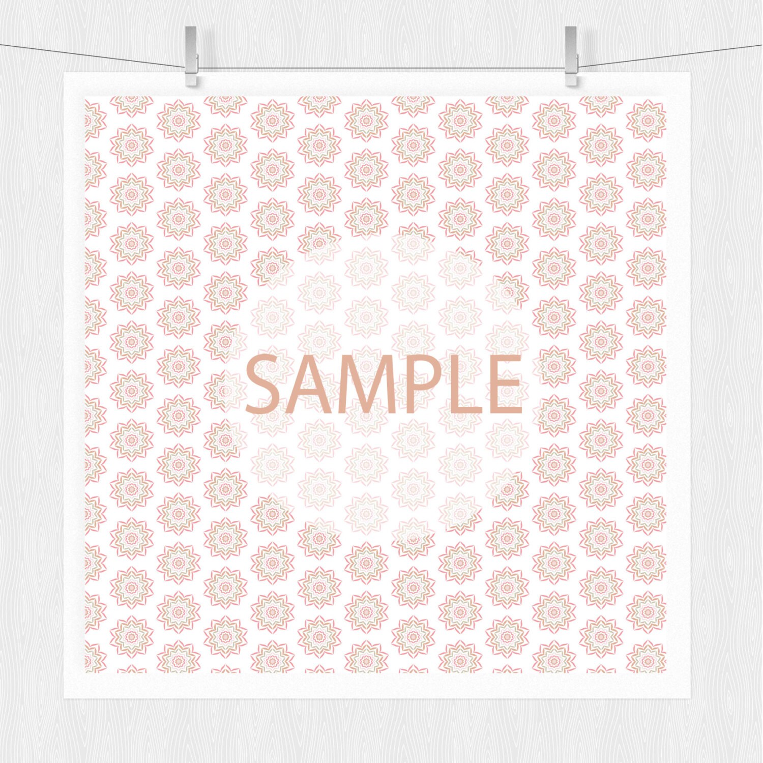 Scrapbook Digital Paper - BOHO Backgrounds in Soft Pink and Beige ...