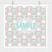 Pink Turquoise Digital Paper "pink & Turquoise" Pattern Backgrounds of ...