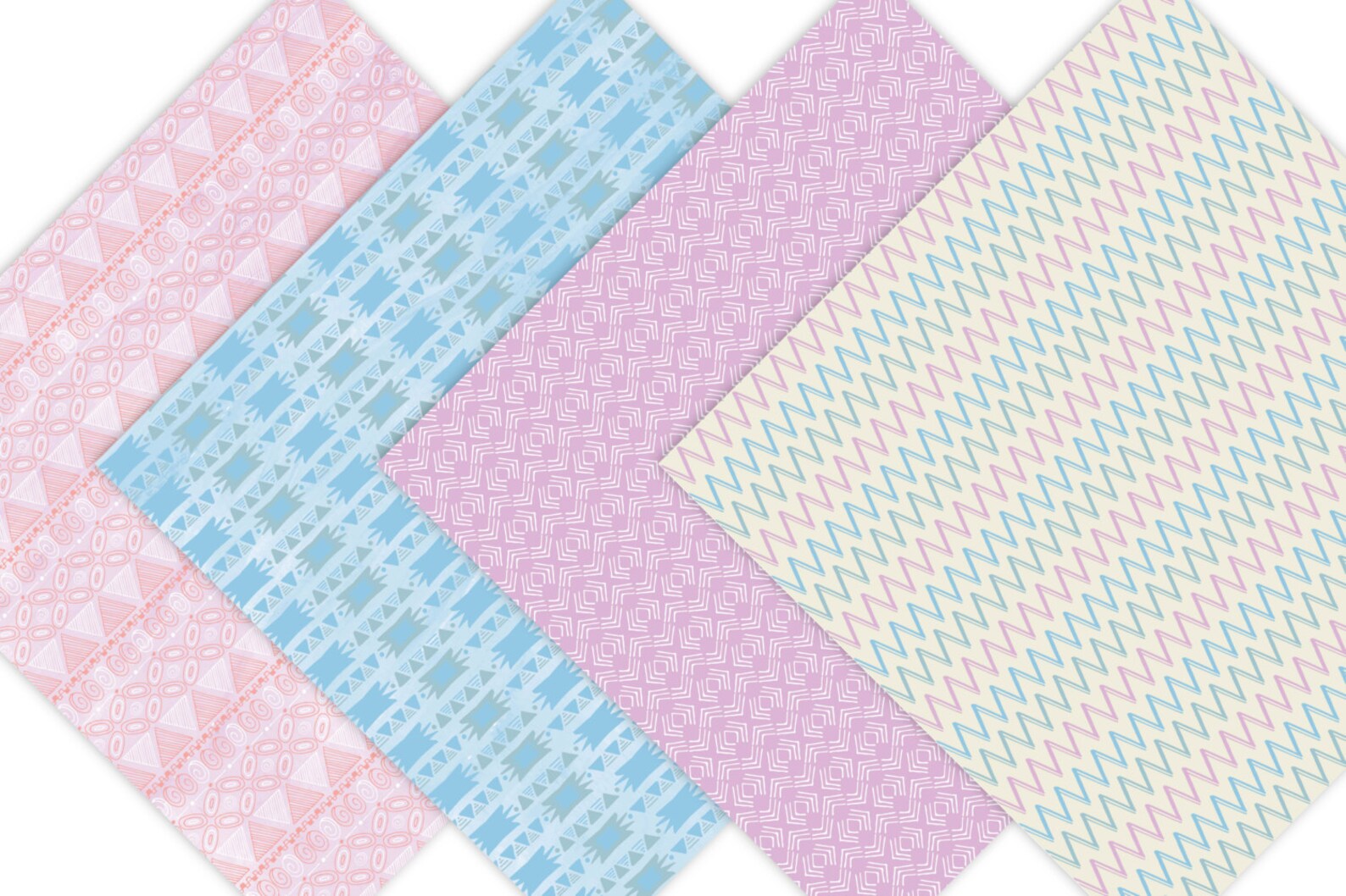 TRIBAL PATTERNS Digital Paper Pack Scrapbooking Tribal | Etsy