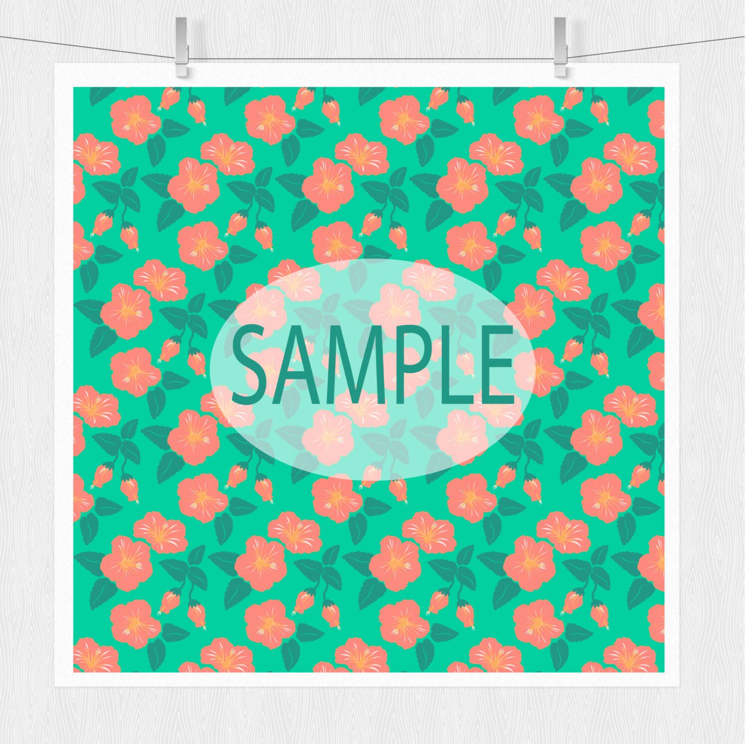 Summer Digital Papers "summer" Scrapbook Paper Pack of Flamingos ...