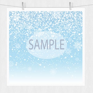 Snowflake Clip Art & Digital Paper Backgrounds, Winter Wonderland ...