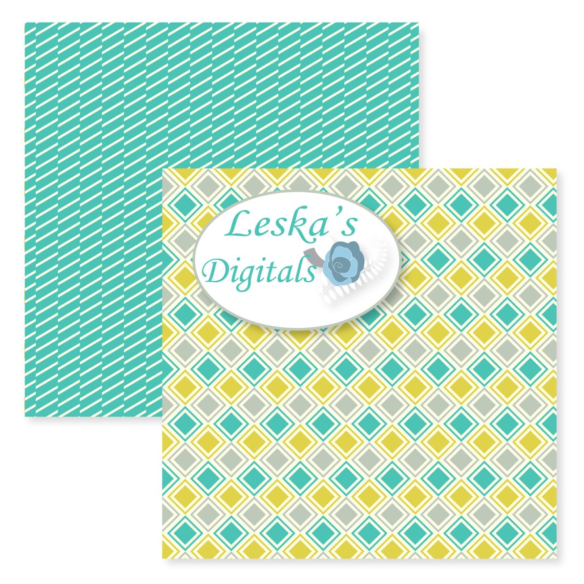 Geometric Digital Paper: geometric Paper Pack for | Etsy