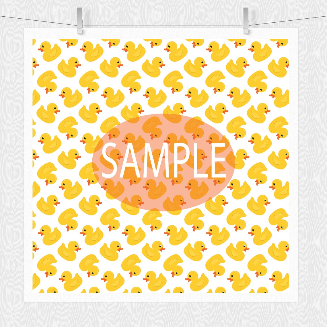 Rubber Duck Digital Paper Rubber Ducky Scrapbook Paper Duck Background ...