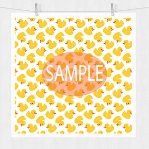 Rubber Duck Digital Paper Rubber Ducky Scrapbook Paper Duck Background ...