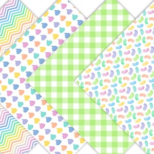 Candy Digital Paper "candy PATTERN Prints" Pastel Candy Digital ...