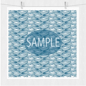 Waves Digital Paper: "ocean Scrapbook Paper" Sea Water Papers, Summer ...