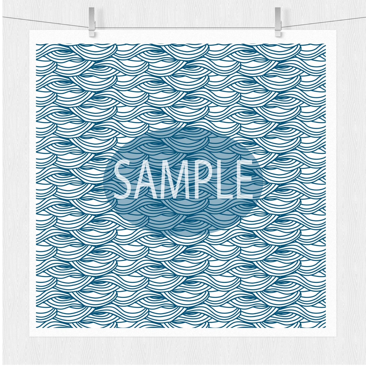 Waves Digital Paper: "ocean Scrapbook Paper" Sea Water Papers, Summer ...