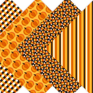 Halloween Backgrounds "halloween SCRAPBOOK Papers" Candy Corn, Witch ...