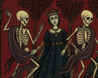 Danse Macabre Parade Fine Art Print - Etsy