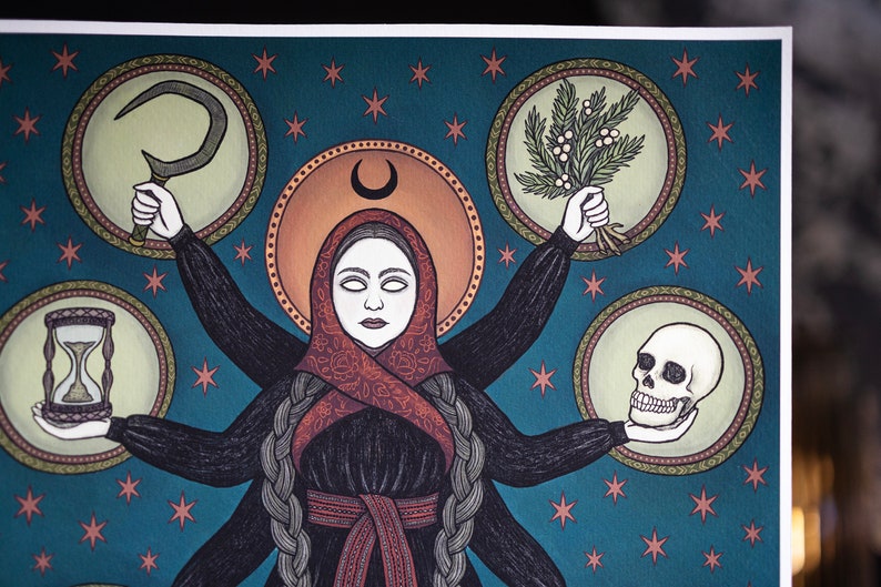 Mara / Marzanna / Morana Slavic Goddess Fine Art Giclée - Etsy