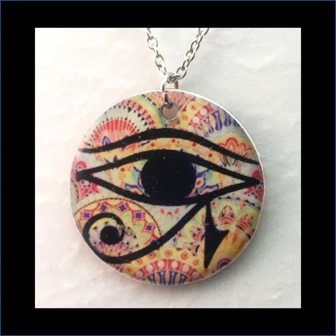 Washer Necklace/pendant: Eye of Horace - Etsy