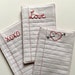 Embroidered Fabric Love Notes; Valentine's Day Gift, Personalized ...