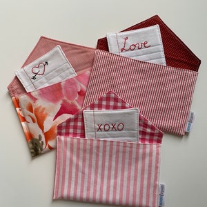 Embroidered Fabric Love Notes; Valentine's Day Gift, Personalized ...