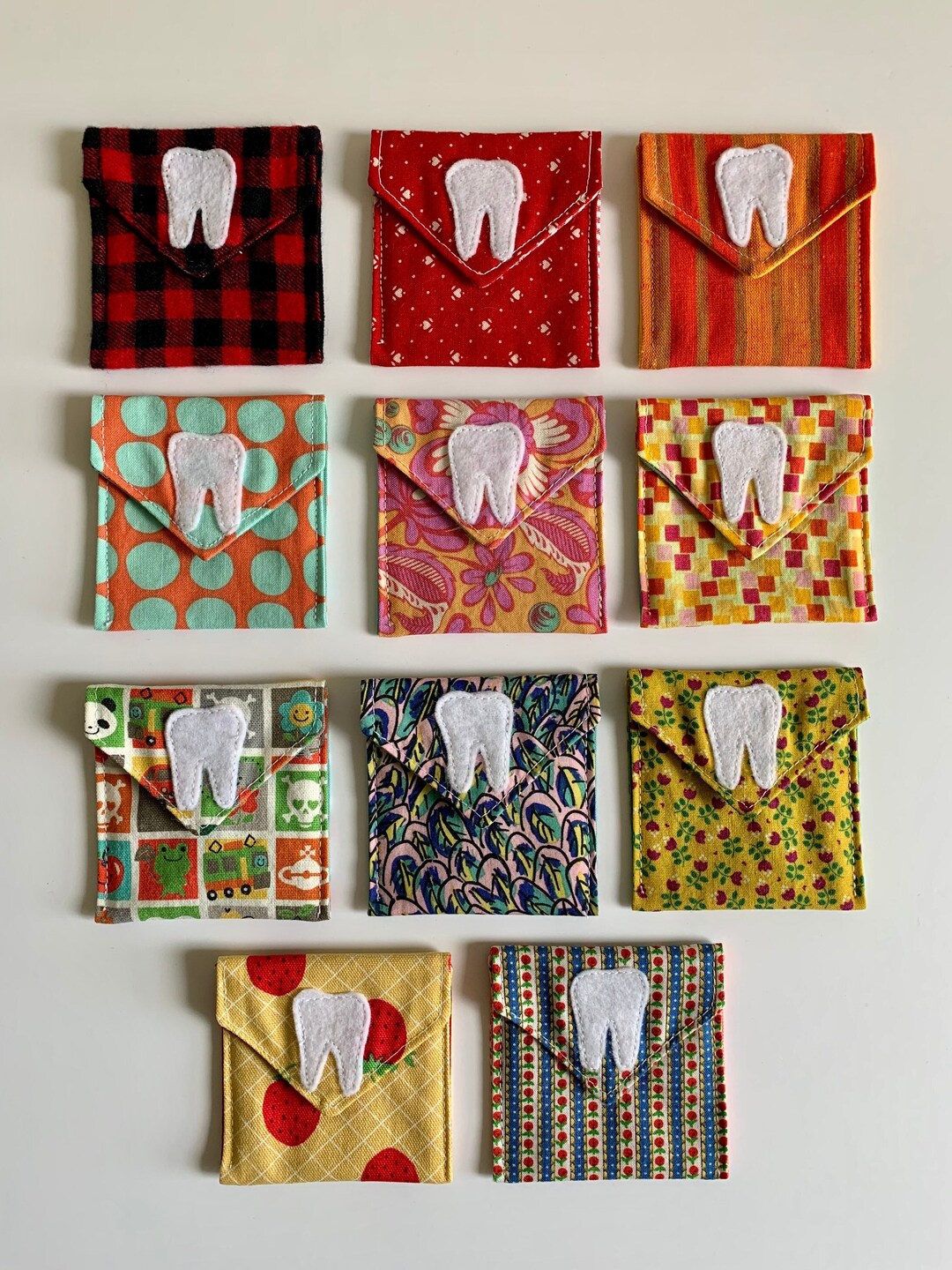 Tooth Fairy Envelopes warm Colors Toothfairy Pouch - Etsy