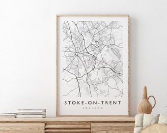 Stoke on Trent Maps - Etsy