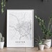 EXETER Poster City Art Exeter Map Print City Map Print - Etsy UK