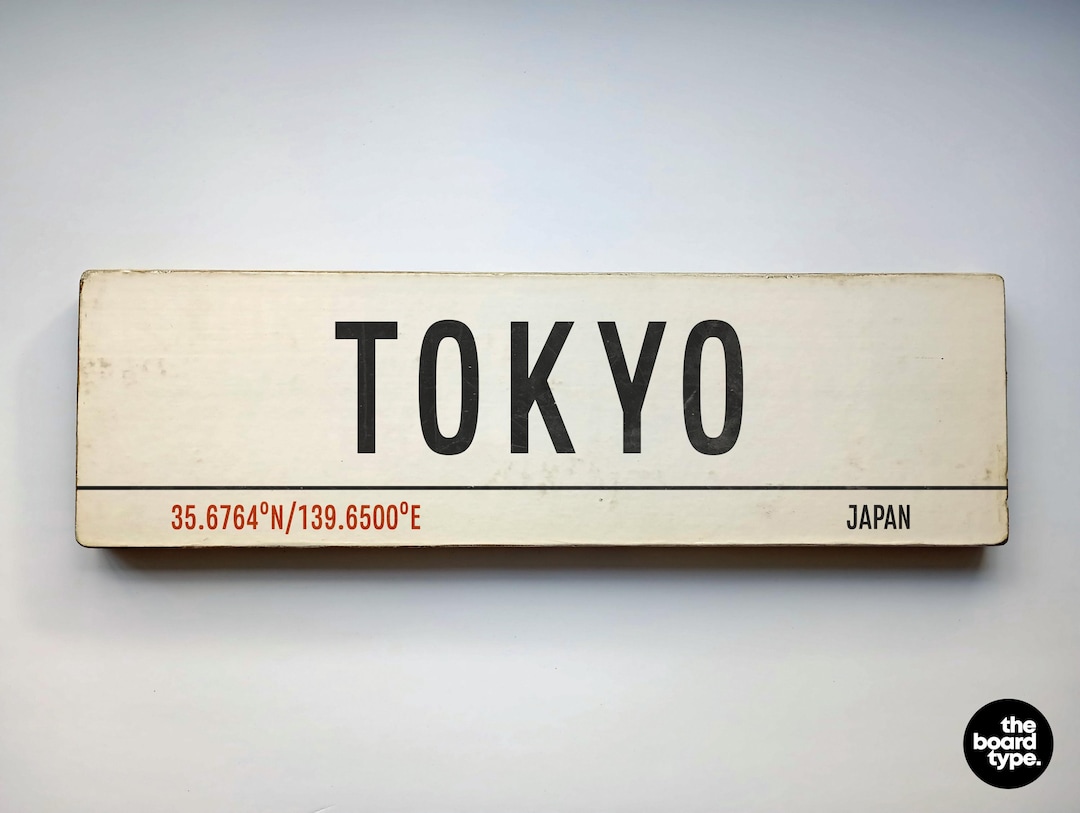 TOKYO Japan Sign - Custom Wooden Sign - Personalised Wooden Sign ...