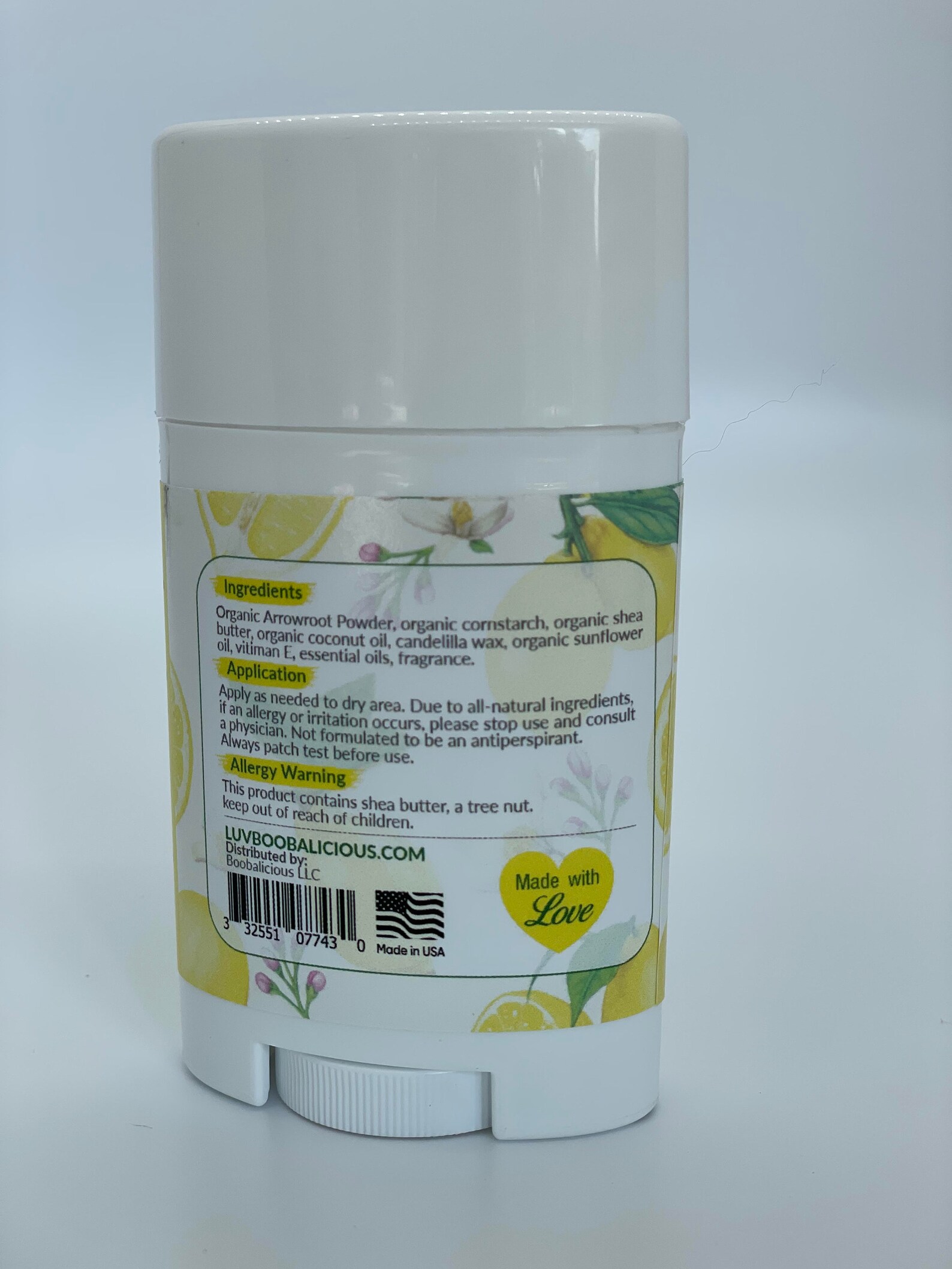 Lickable Lemons Organic Breast Deodorant Can You Say Sour | Etsy